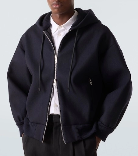 Simone Rocha Embellished Wool-blend Hoodie