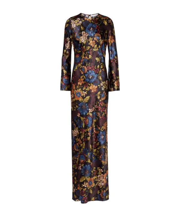 Veronica Beard Gemma Floral Silk-blend Maxi Dress