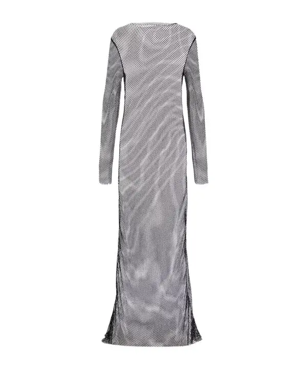 Tove Embellished Mesh Maxi Dress