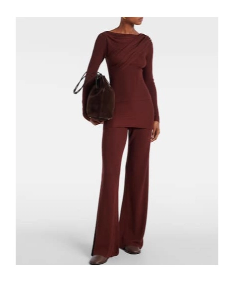 AYA MUSE Silk-blend Wide-leg Pants