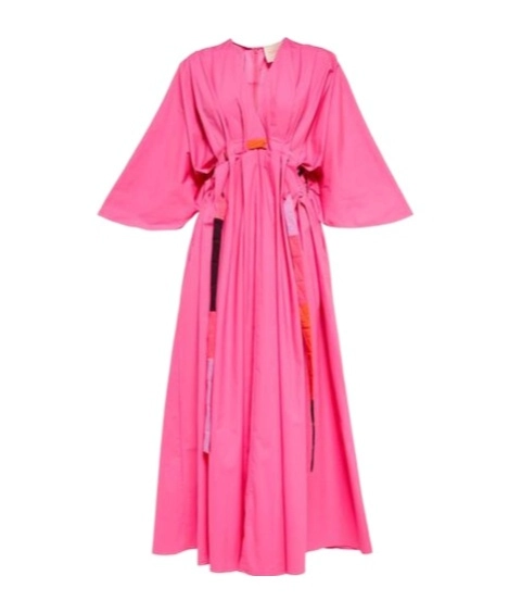 ROKSANDA Naomina Cotton Poplin Midi Dress - Pink