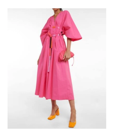 ROKSANDA Naomina Cotton Poplin Midi Dress