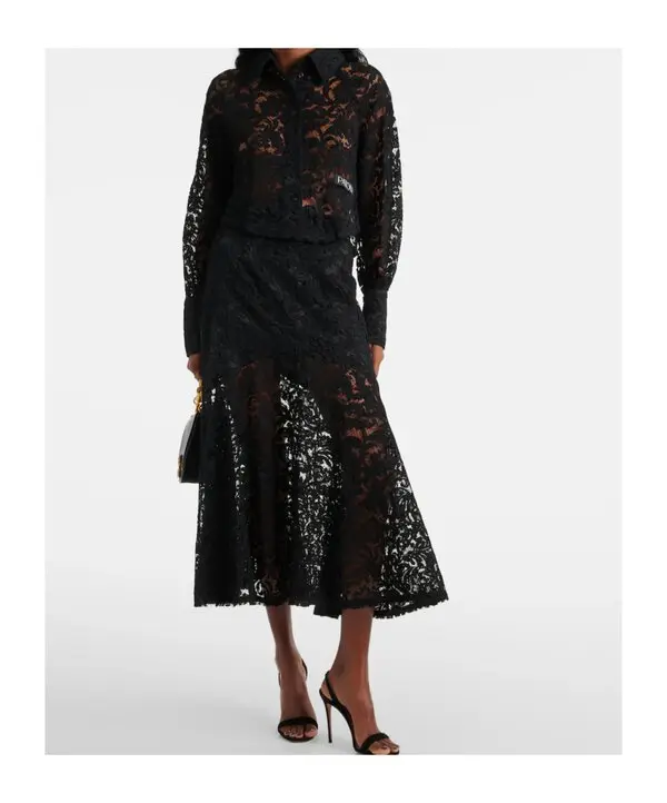 PATOU Lace Maxi Skirt
