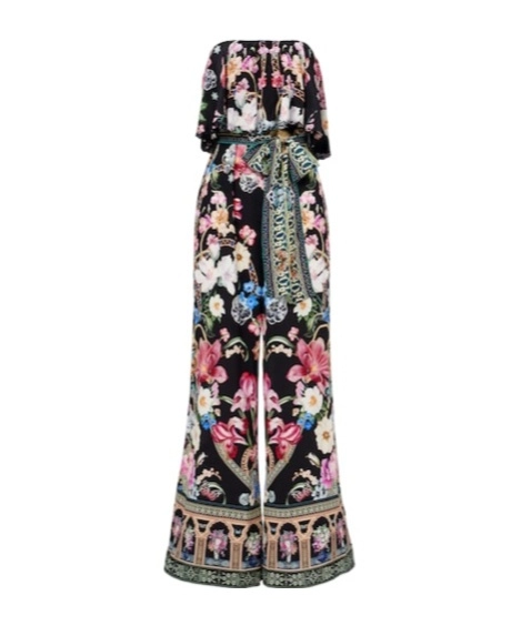 Camilla Midnight In Monserrate" Printed Silk Jumpsuit - Multicolor