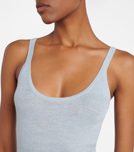 Gabriela Hearst Cinxia Cashmere Blend Tank Top - White