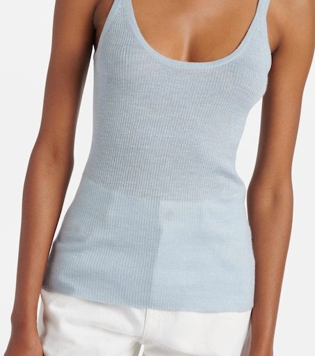 Gabriela Hearst Cinxia Cashmere Blend Tank Top - White