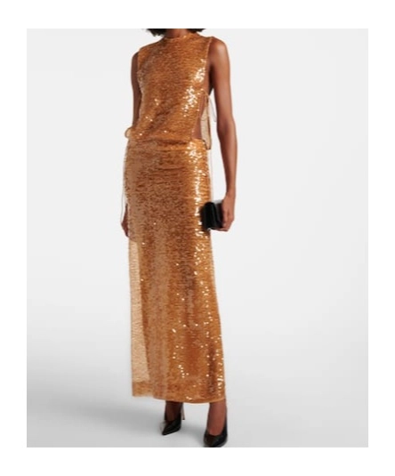 Christopher Esber Sequined Sleeveless Maxi Dress
