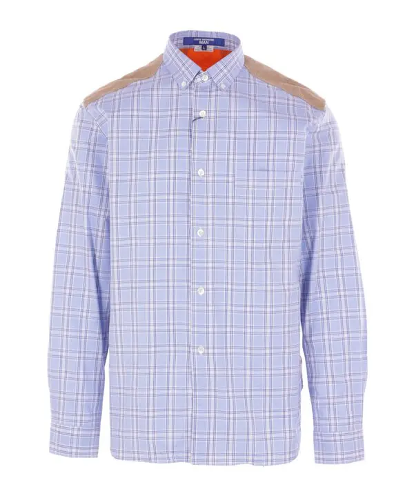 Junya Watanabe Plaid Long-sleeved Shirt - Purple