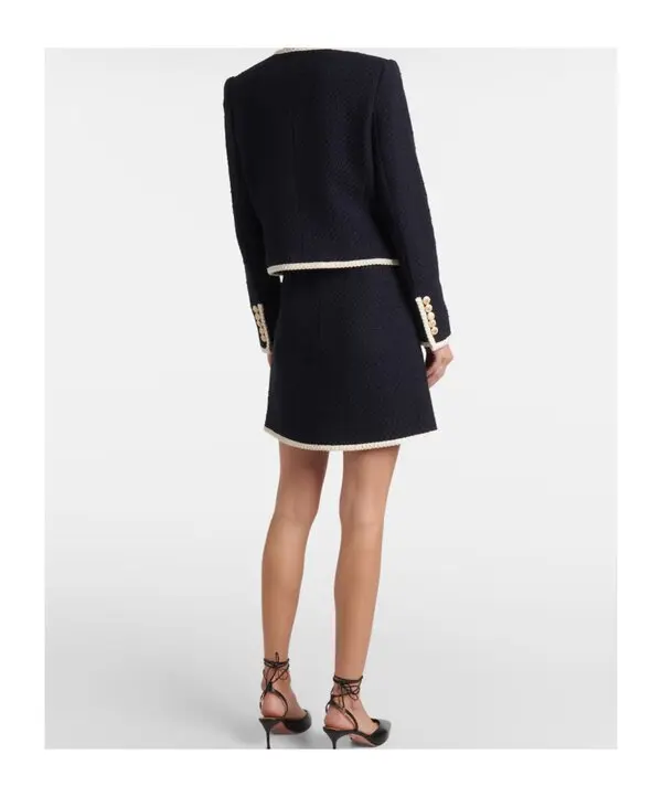 Veronica Beard Mabel Cropped Tweed Jacket