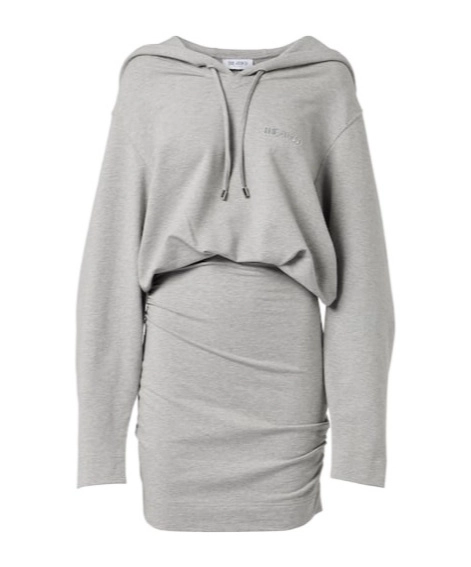 Attico Cotton-blend Jersey Sweatshirt Dress
