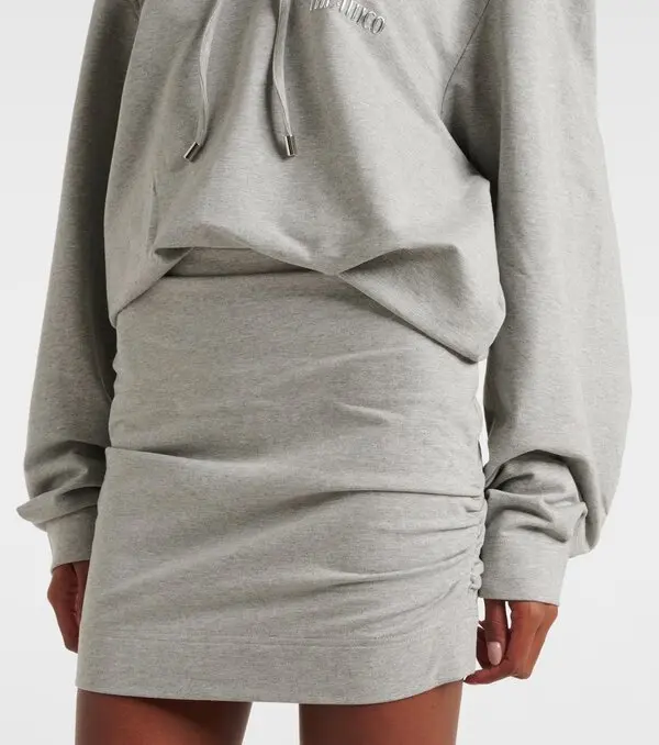 Attico Cotton-blend Jersey Sweatshirt Dress