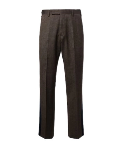 WALES BONNER Alto Pinstripe Wool Blend Slim-fit Trousers - Black