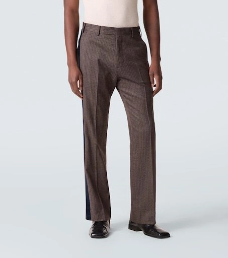 WALES BONNER Alto Pinstripe Wool Blend Slim-fit Trousers