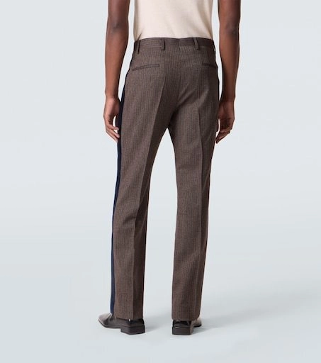 WALES BONNER Alto Pinstripe Wool Blend Slim-fit Trousers