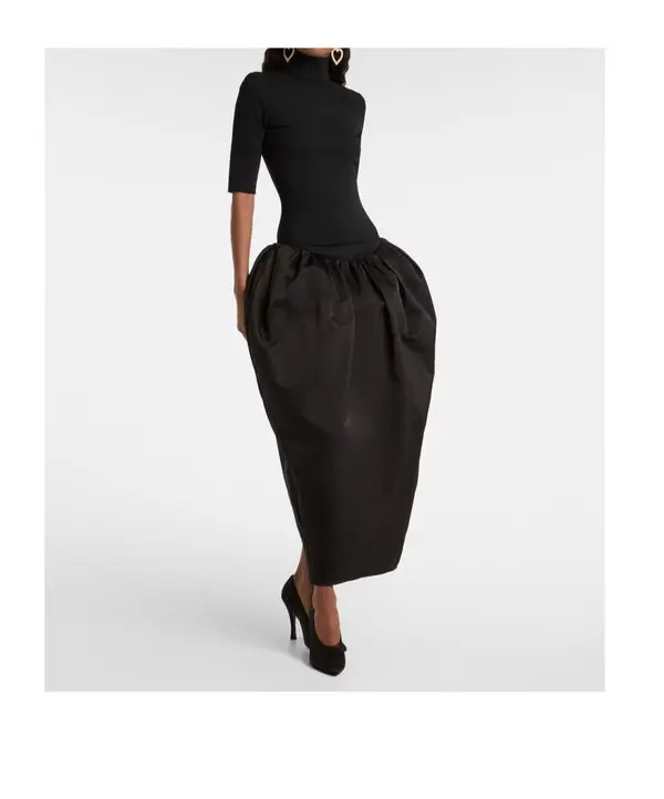 Magda Butrym Turtleneck Midi Dress