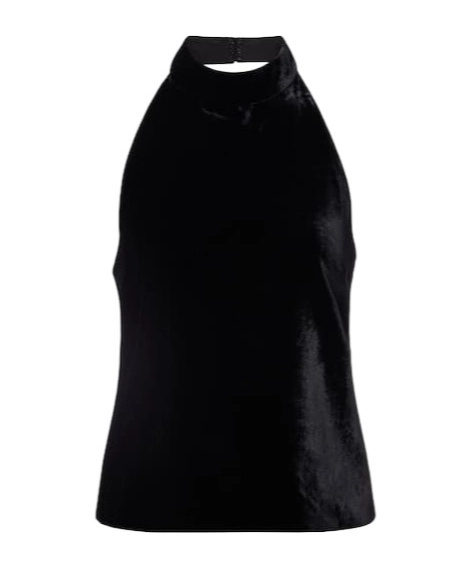 NILI LOTAN Halter Neck Cardigan - Black