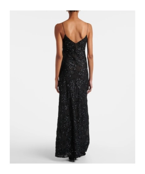 RODARTE Floral-appliqué Sequined Gown