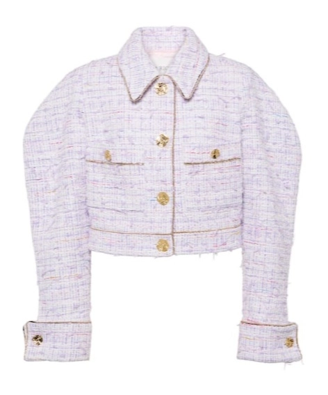 Nina Ricci Cropped Cotton-blend Tweed Jacket