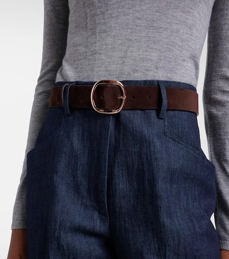 Gabriela Hearst Elster Suede Belt