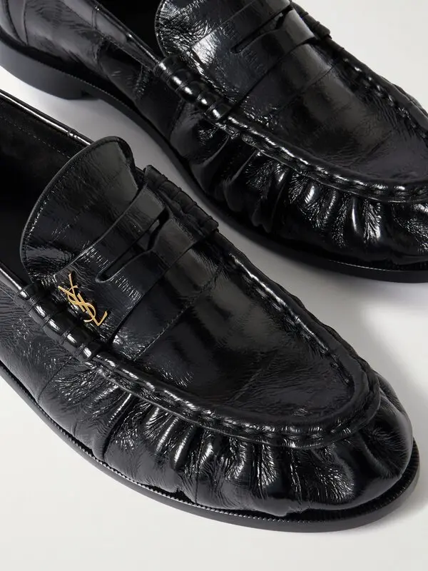 Saint Laurent Le Loafer Logo Plaque Slip-on Loafers