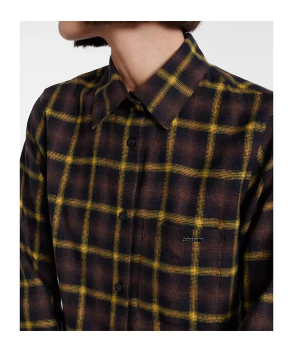 Coperni Plaid Shirt Dress