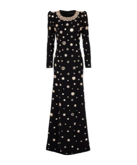Jenny Packham Frency Embellished Gown - Black