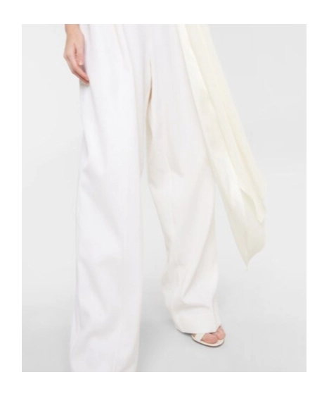 ROKSANDA Bridal Cape Detail Wool Jumpsuit