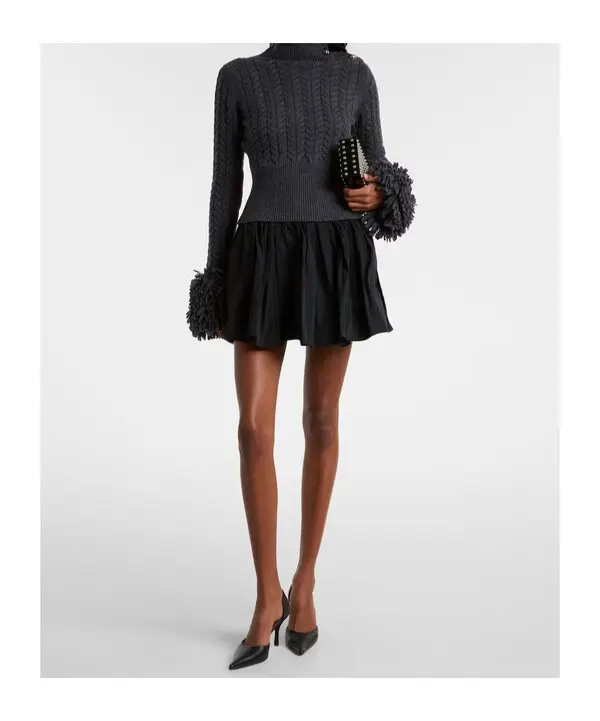 PATOU Cable-knit Long-sleeved Sweater
