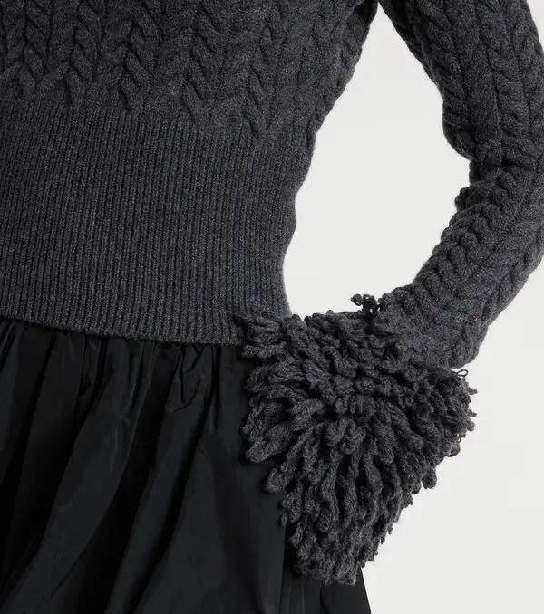 PATOU Cable-knit Long-sleeved Sweater