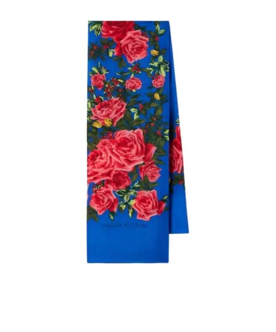 Magda Butrym Floral Wool Scarf