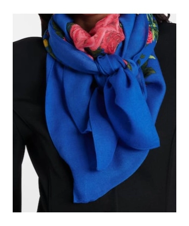 Magda Butrym Floral Wool Scarf
