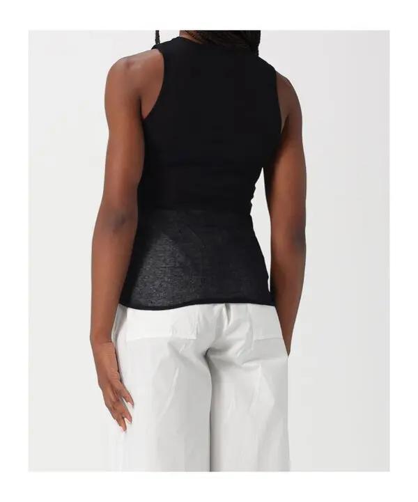 Soeur Round Neck Semi-transparent Vest
