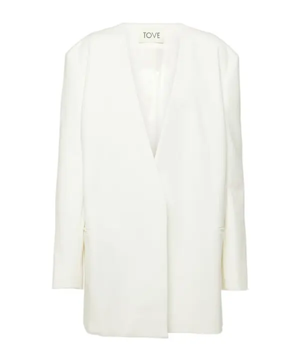 Tove Saunders Cotton-blend Jacket - White
