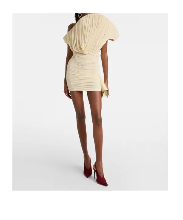 Magda Butrym Asymmetric Ruched Minidress