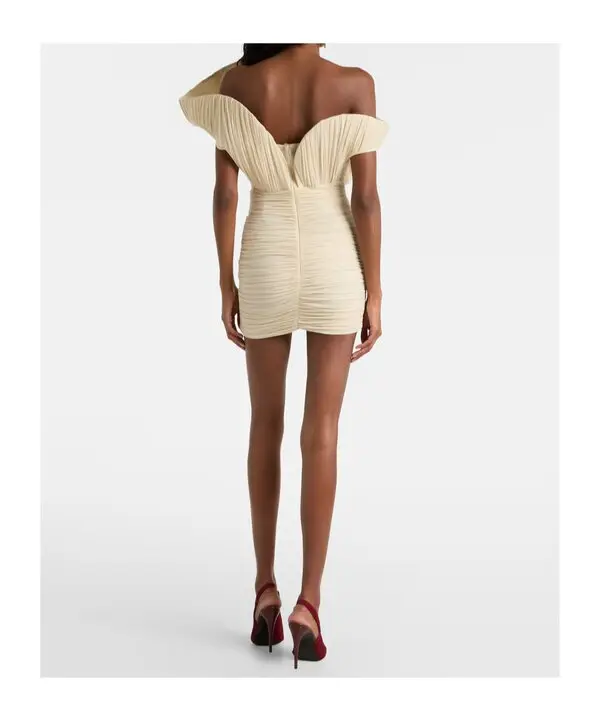 Magda Butrym Asymmetric Ruched Minidress