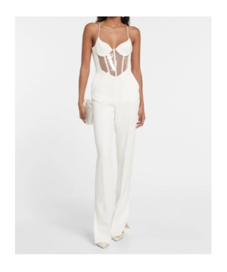 David Koma Sequined Cutout Cady Jumpsuit
