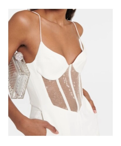 David Koma Sequined Cutout Cady Jumpsuit