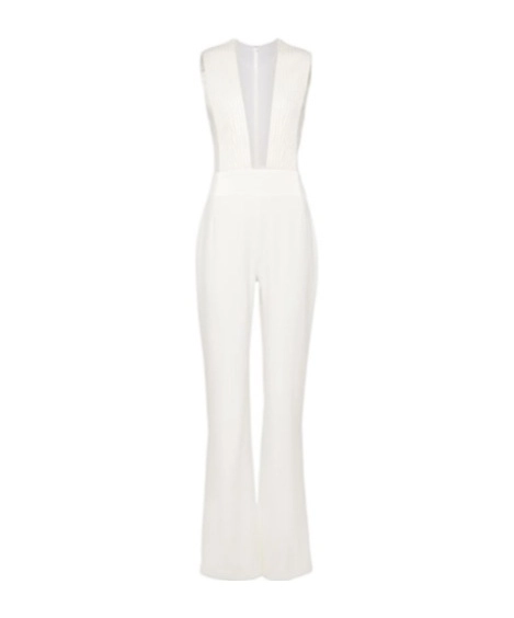 Galvan Bridal Soho Flared Jumpsuit