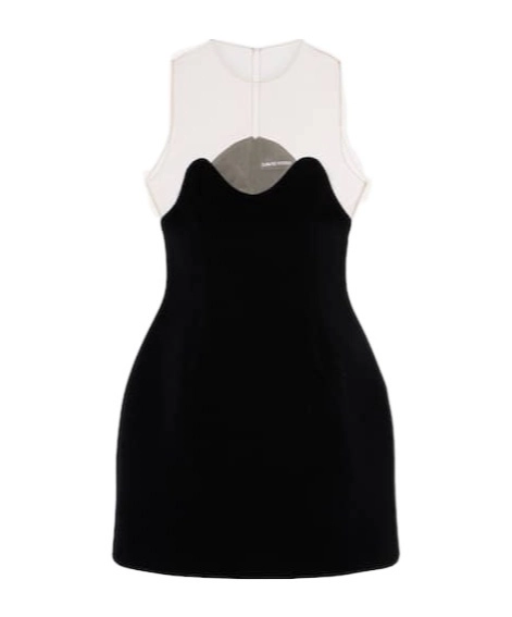 David Koma Wave Tulle Minidress