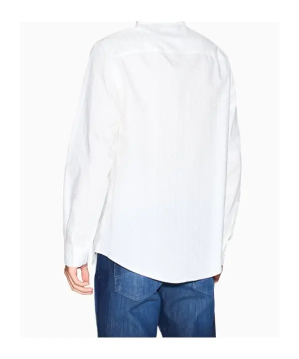 Armani Exchange Regular Fit Button-up Shirt In Cotton Jacquard Essential