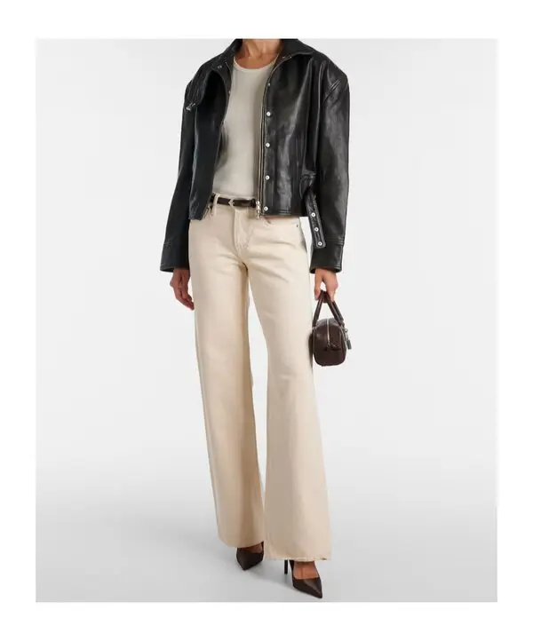 Christopher Esber Zippered Long-sleeved Leather Jacket