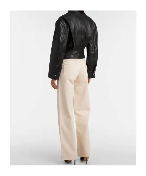 Christopher Esber Zippered Long-sleeved Leather Jacket