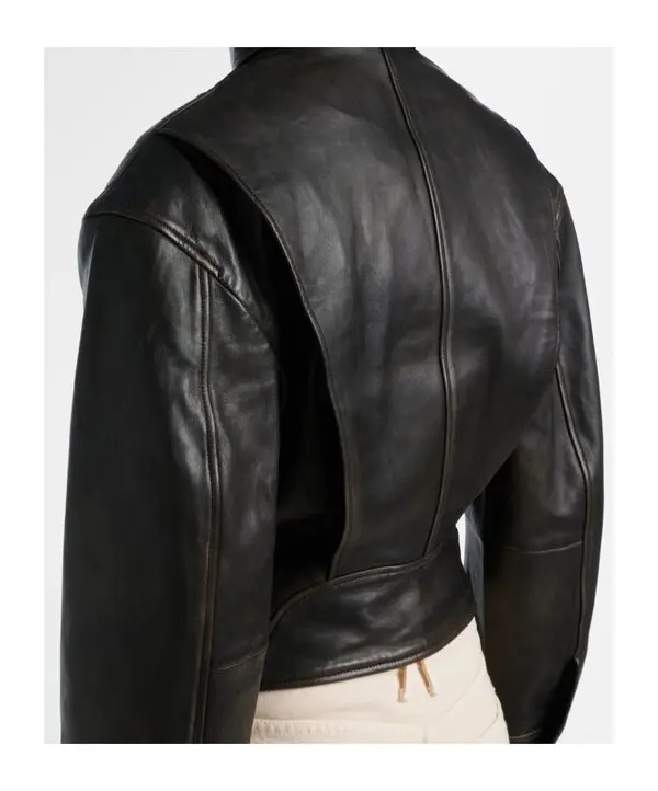 Christopher Esber Zippered Long-sleeved Leather Jacket