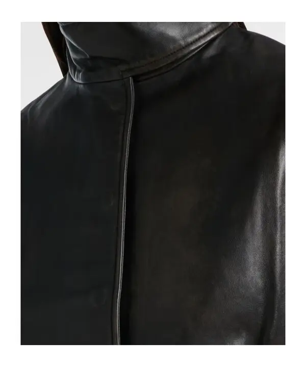 Christopher Esber Zippered Long-sleeved Leather Jacket