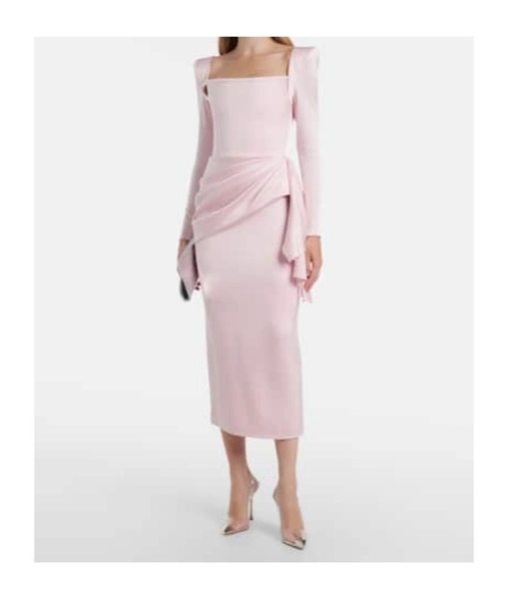 Alex Perry Draped Crêpe Satin Cocktail Dress