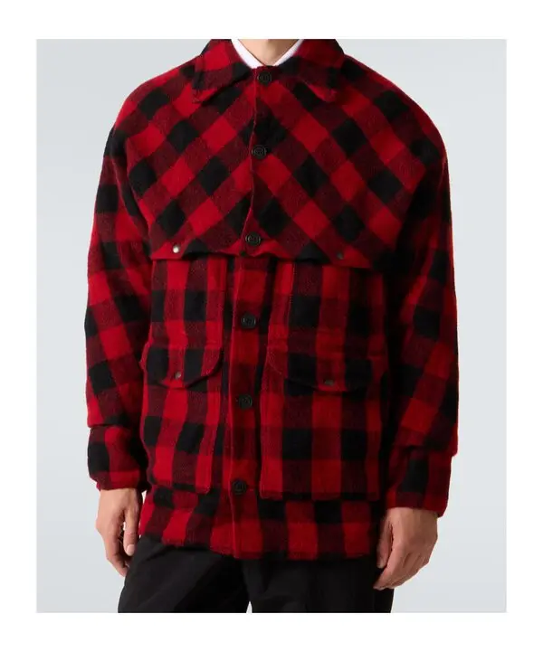 Junya Watanabe Plaid Long-sleeved Casual Jacket