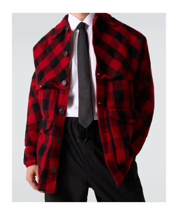 Junya Watanabe Plaid Long-sleeved Casual Jacket