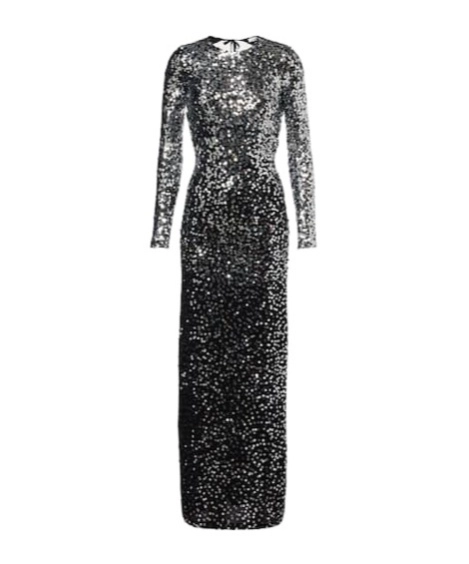 Rabanne Sequined Open-back Jersey Gown