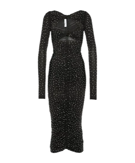 Alex Perry Crystal-embellished Cutout Jersey Midi Dress