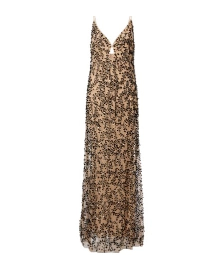 Johanna Ortiz Embellished Mesh Gown - Brown